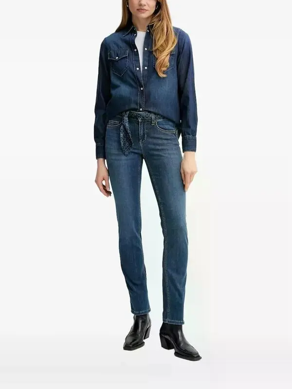 Liu Jo Embroidered Denim Shirt