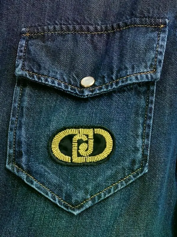 Liu Jo Embroidered Denim Shirt