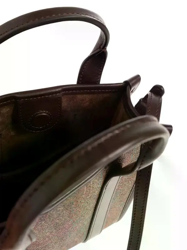 Etro Paisley-print Leather-trim Tote Bag