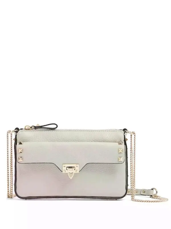 Valentino Garavani Rockstud Chain Pouch - Grey