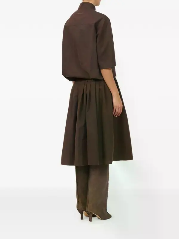 MAISON MARGIELA Wool Shirting Shirt Dress