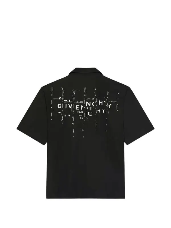 Givenchy Logo-print Short-sleeve Shirt - Black