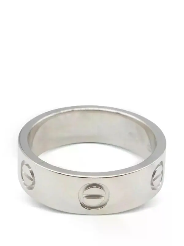 Cartier White Gold Love Screw-detail Ring - Silver