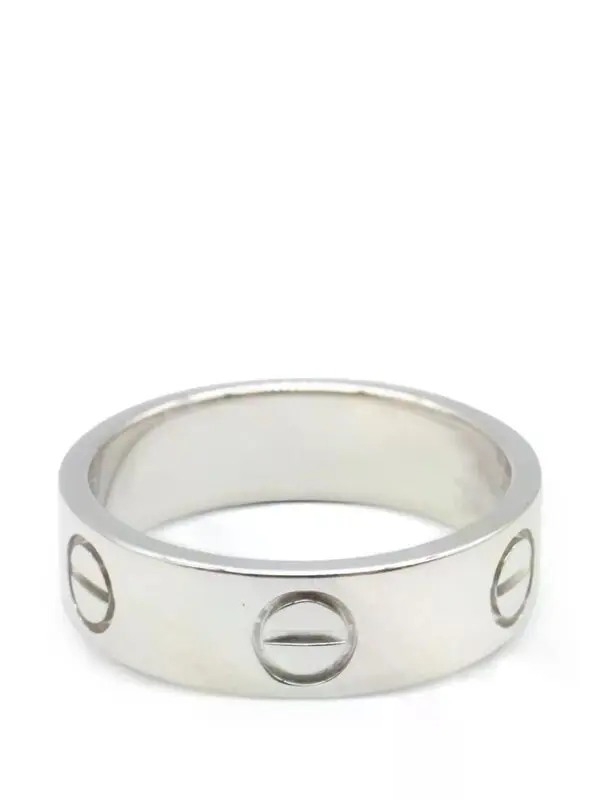 Cartier 18k White Gold Love Ring - Silver