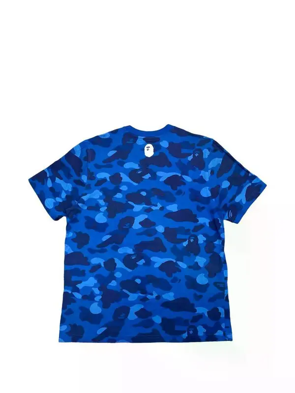 A BATHING APE X Adidas Camo-print Logo-print T-shirt