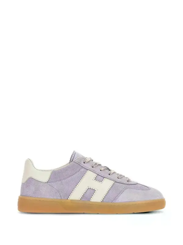 Hogan Logo Patch Sneakers - Purple