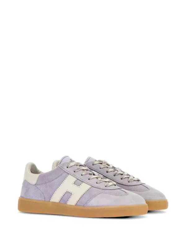 Hogan Logo Patch Sneakers - Purple