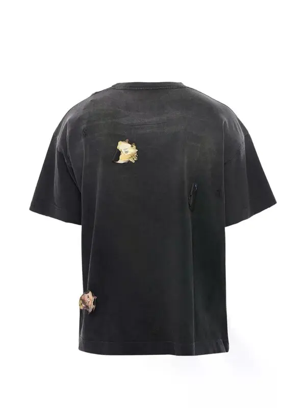 Givenchy Washed-effect Appliqué T-shirt