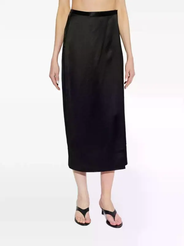 BY MALENE BIRGER Pacia Satin-effect Midi Skirt