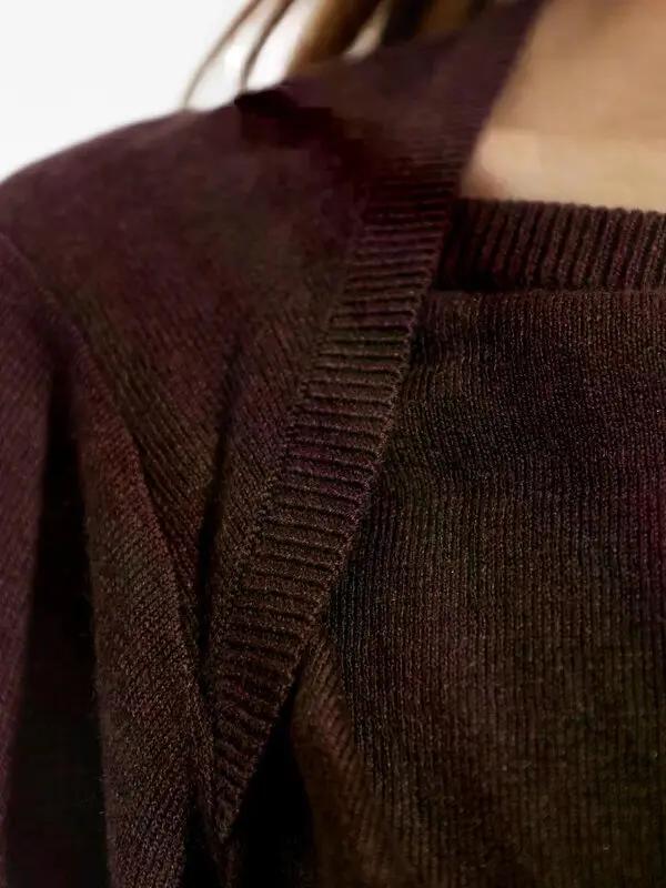 BY MALENE BIRGER Gwen Square-neck Fine Knit Sweater
