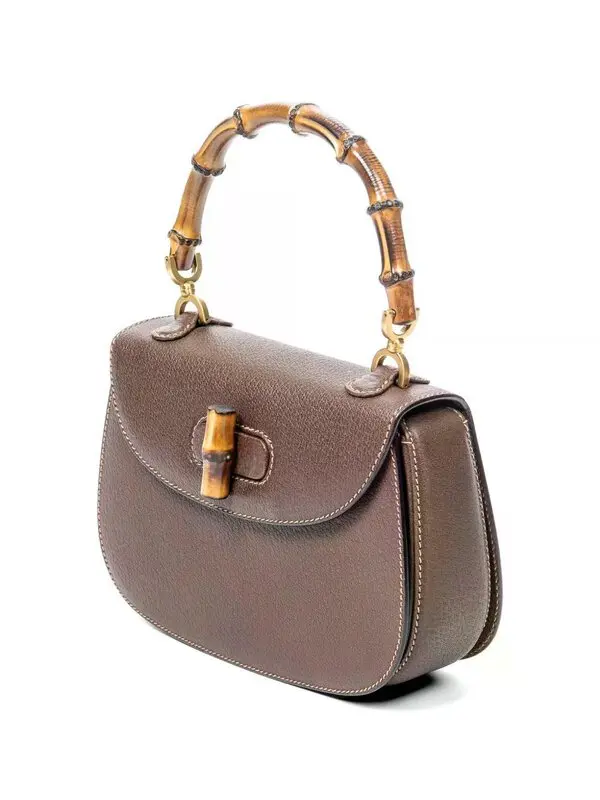 Gucci Bamboo Top-handle Shoulder Bag - Brown