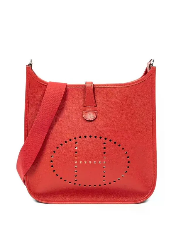 Hermès Pm Evelyne I Perforated Shoulder Bag - Red