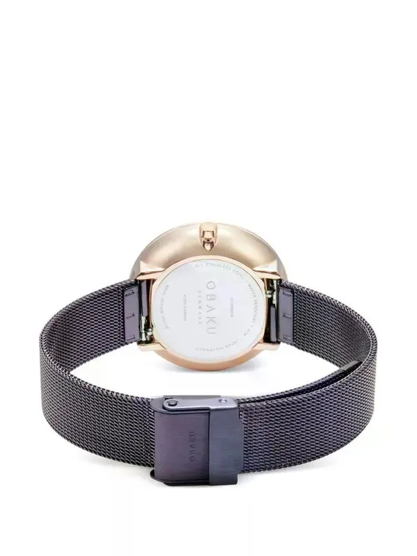 OBAKU Glimmer 32mm Watch With Mesh Strap