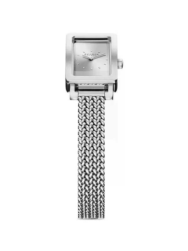 Skagen Hagen Rectangular Mesh Bracelet Watch