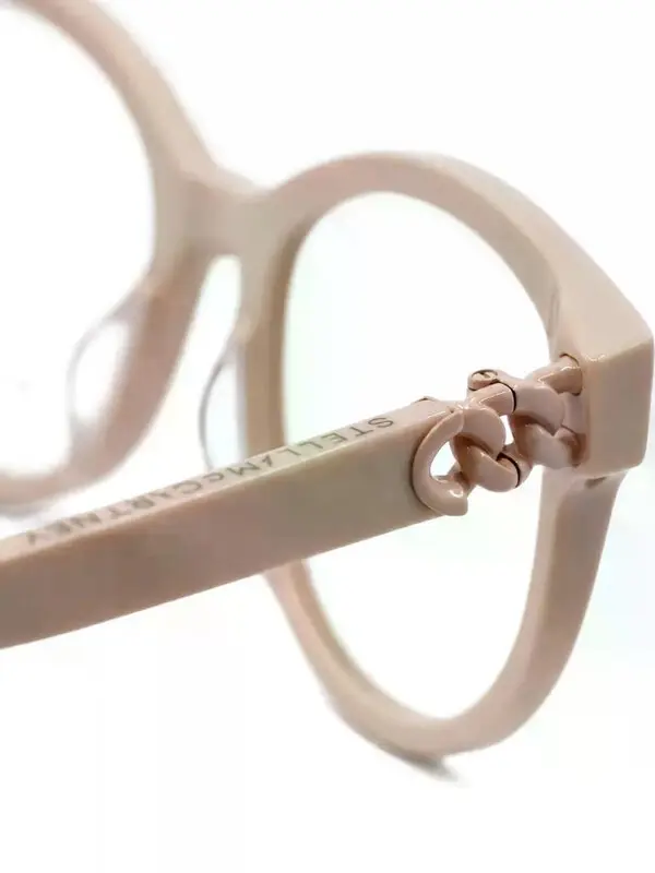 Stella McCartney Square Frame Eyeglasses With Chain Link Detail