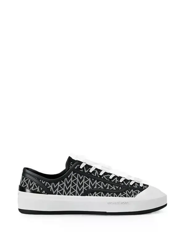Michael Kors Jude Monogram Print Lace-up Sneakers - Black