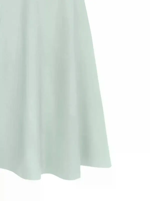 Oscar De La Renta Midi Dress With Pineapple Buckle Belt - Green
