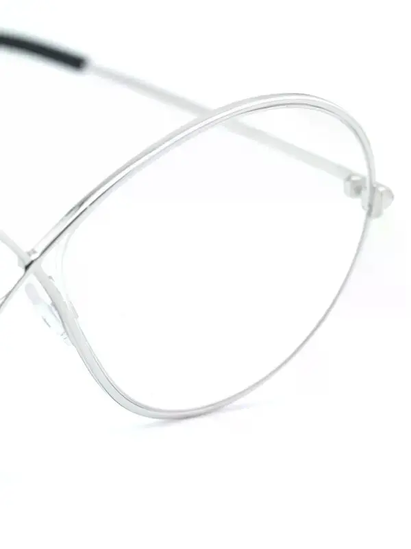 TOM FORD Oval Frame Eyeglasses - Silver