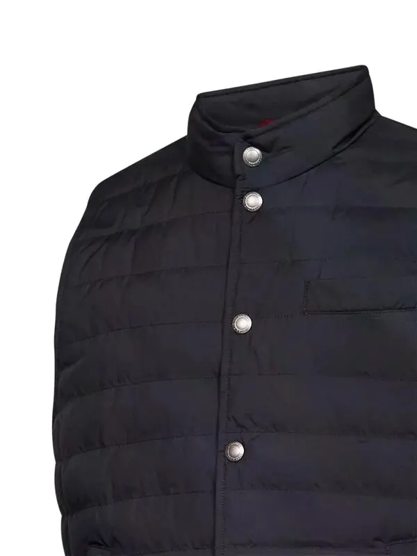 Brunello Cucinelli Quilted Sleeveless Jacket - Blue