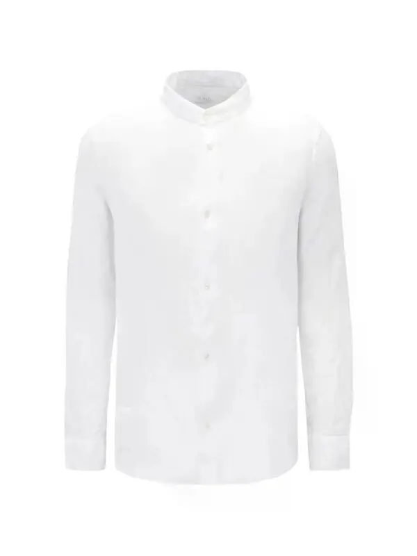 04651 / A TRIP IN A BAG Mandarin-collar Long-sleeve Shirt