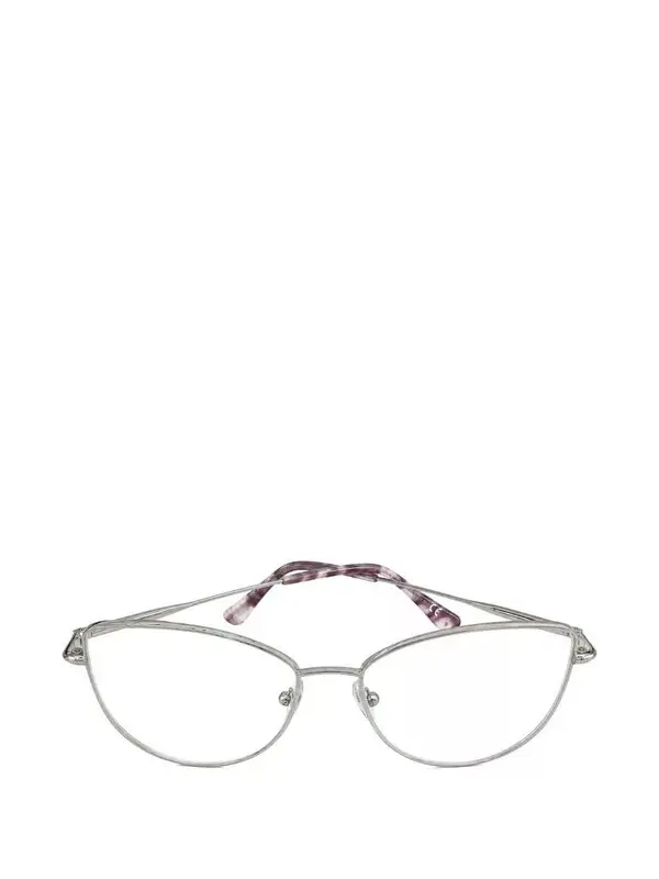 TOM FORD Cat Eye Frame Eyeglasses - Silver
