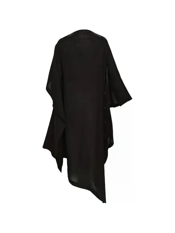 Issey Miyake Asymmetric Draped Dress - Black