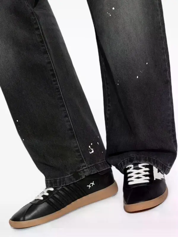Dsquared2 Rebels Leather Sneakers - Black