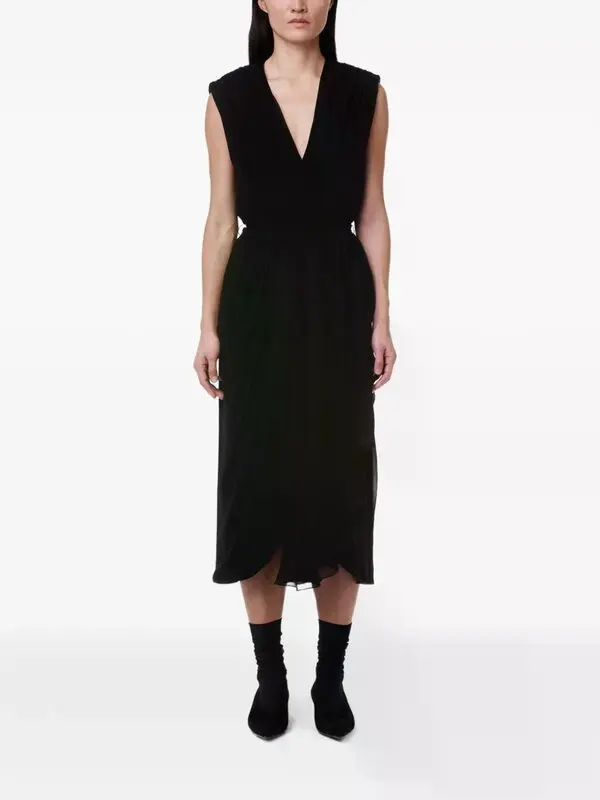 Another Tomorrow Gathered Midi Dress