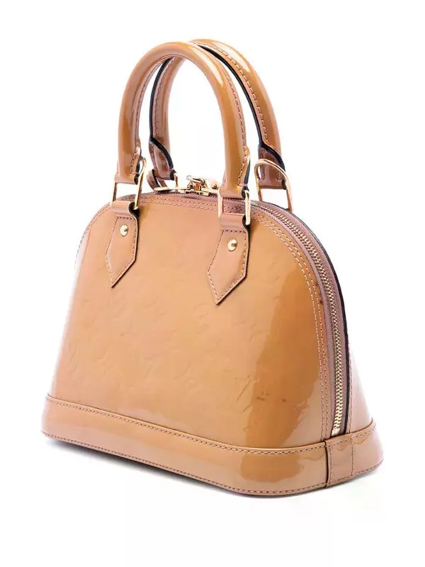 LOUIS VUITTON Monogram Vernis Alma Bb Satchel