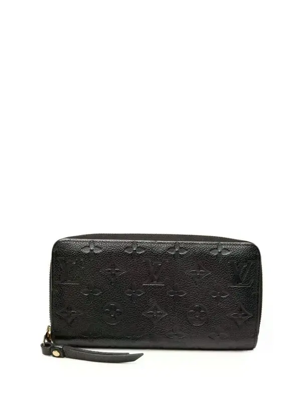 LOUIS VUITTON 2017 Monogram Empreinte Zippy Wallet Long Wallets - Black