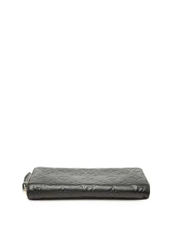 LOUIS VUITTON 2017 Monogram Empreinte Zippy Wallet Long Wallets - Black