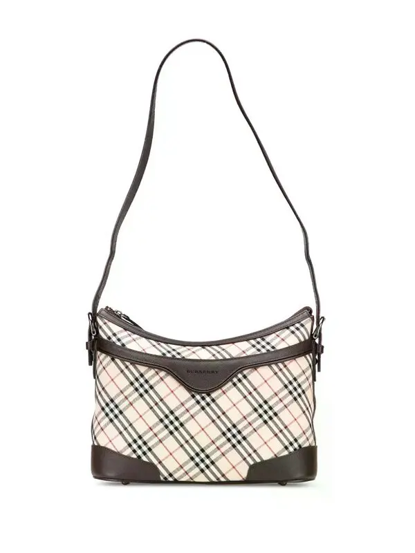 Burberry Nova Check Canvas Shoulder Bag