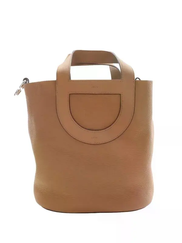 Hermès 23 Handbag In Clemence And Swift Leather - Brown