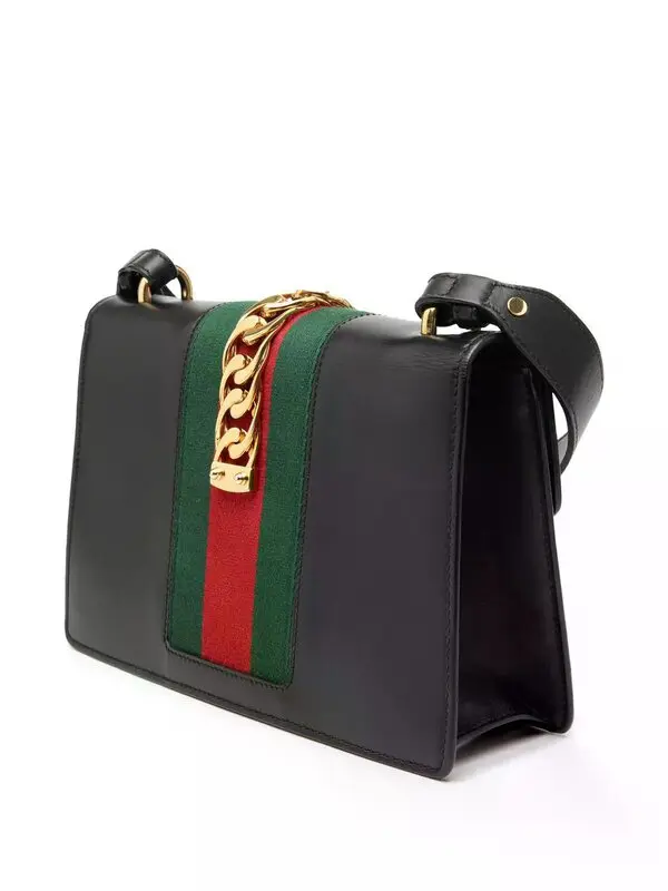 Gucci Sylvie Web Satchel - Black