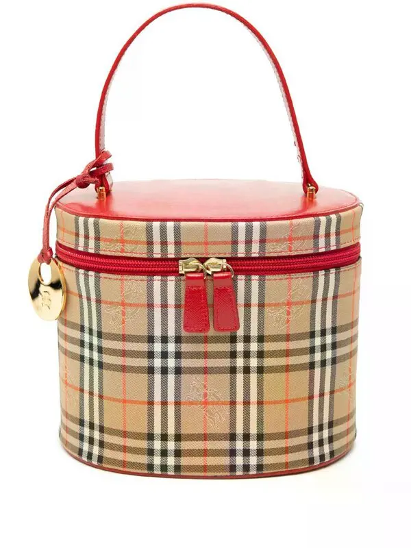Burberry Haymarket Canvas Vanity Bag