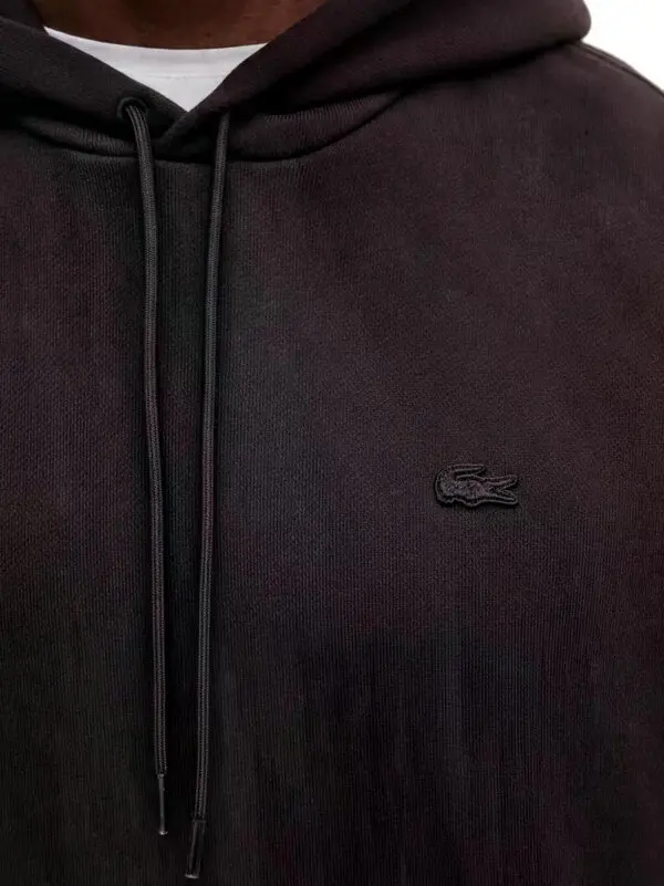 Lacoste Logo Patch Drawstring Hoodie