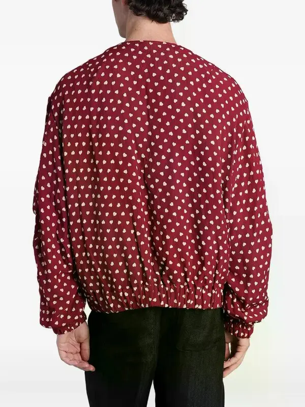 Needles Heart-print Bomber Jacket