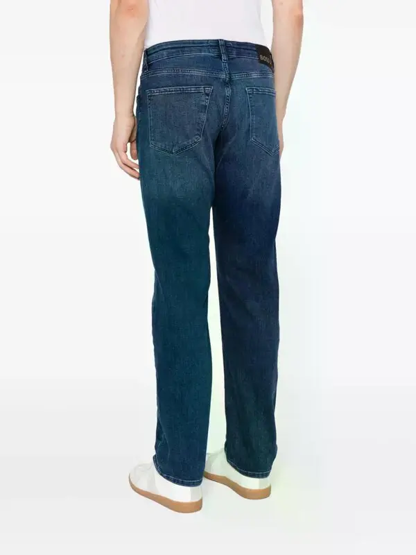 BOSS Logo Patch Straight Leg Jeans