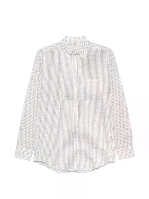 THE ROW Dalan Check-pattern Long-sleeve Shirt