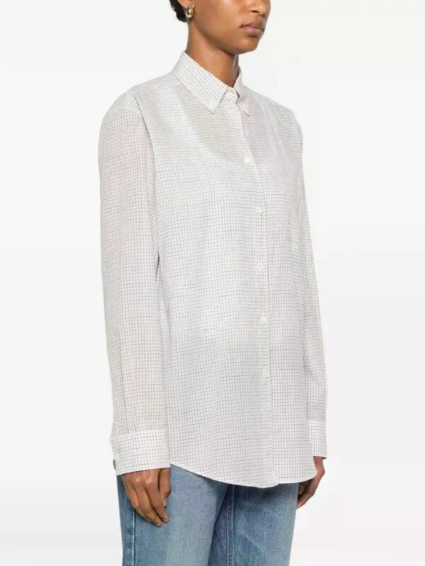 THE ROW Dalan Check-pattern Long-sleeve Shirt