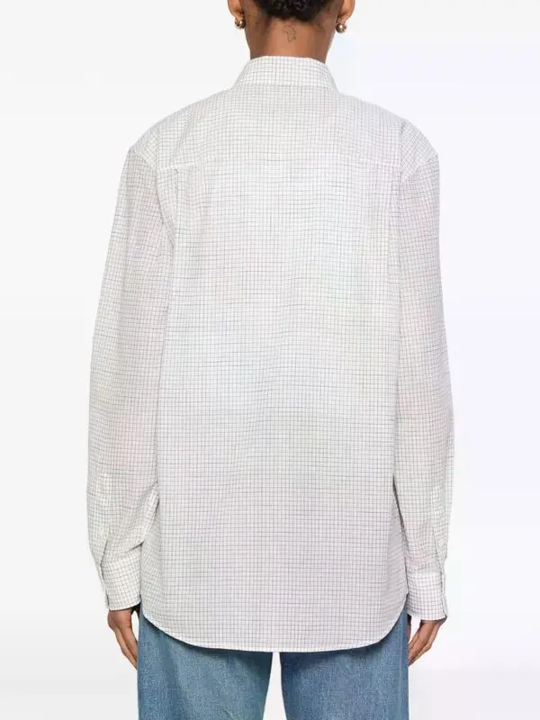 THE ROW Dalan Check-pattern Long-sleeve Shirt