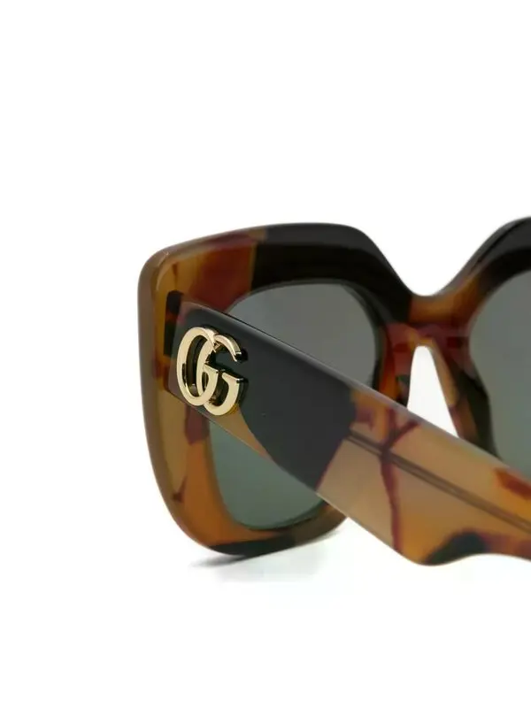 Gucci Oversized Tortoiseshell-effect Sunglasses
