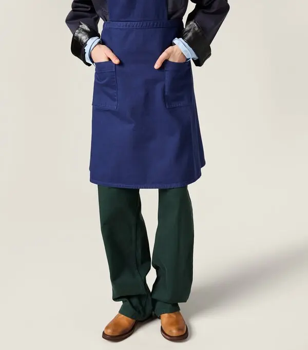 Miu Miu Garment-dyed Gabardine Apron