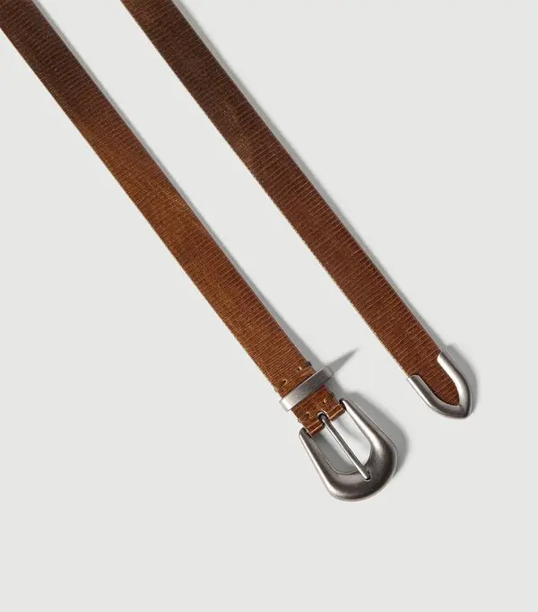 Brunello Cucinelli Textured Leather Belt