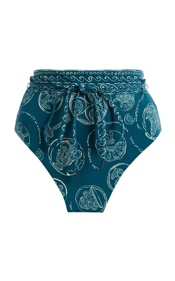ALEMAIS Lucky High-waist Bikini Brief - Blue