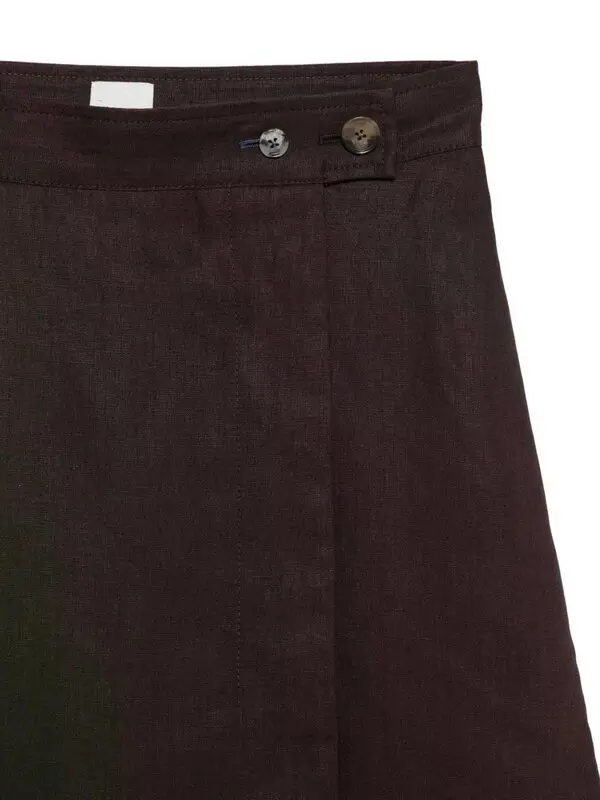 Paul Smith A-line Mini Skirt With Button Fastening