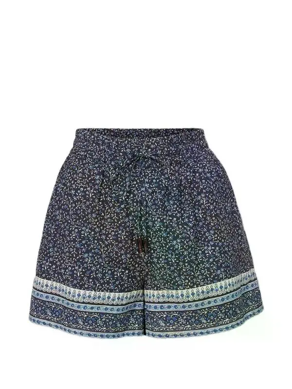 Veronica Beard Vilvaldi Floral-print Drawstring Shorts