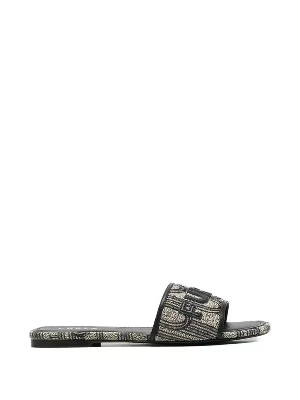 Furla Brezza Monogram Flat Sandals