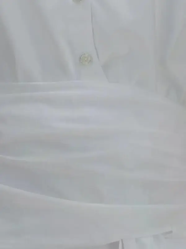 7 For All Mankind Cotton Knotted Waist Shirt