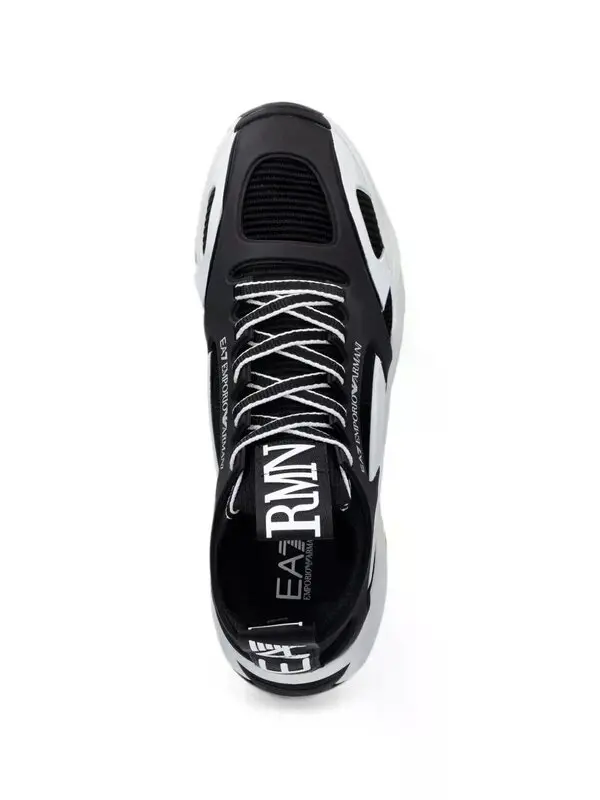 EA7 Mesh Panel Logo Print Sneakers
